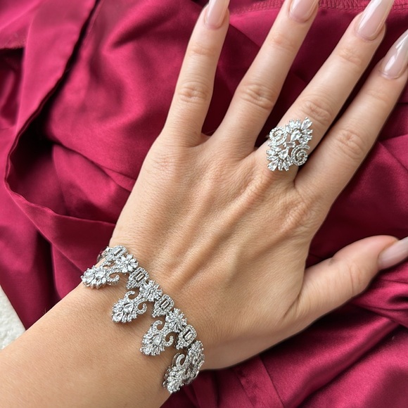 Jewelry | Diamond Bracelet Ring Set | Poshmark